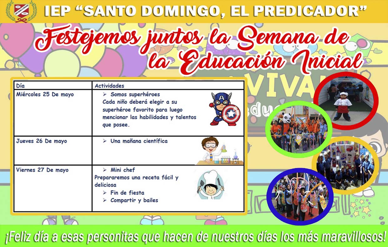 Festejemos juntos la semana de la Educación Inicial